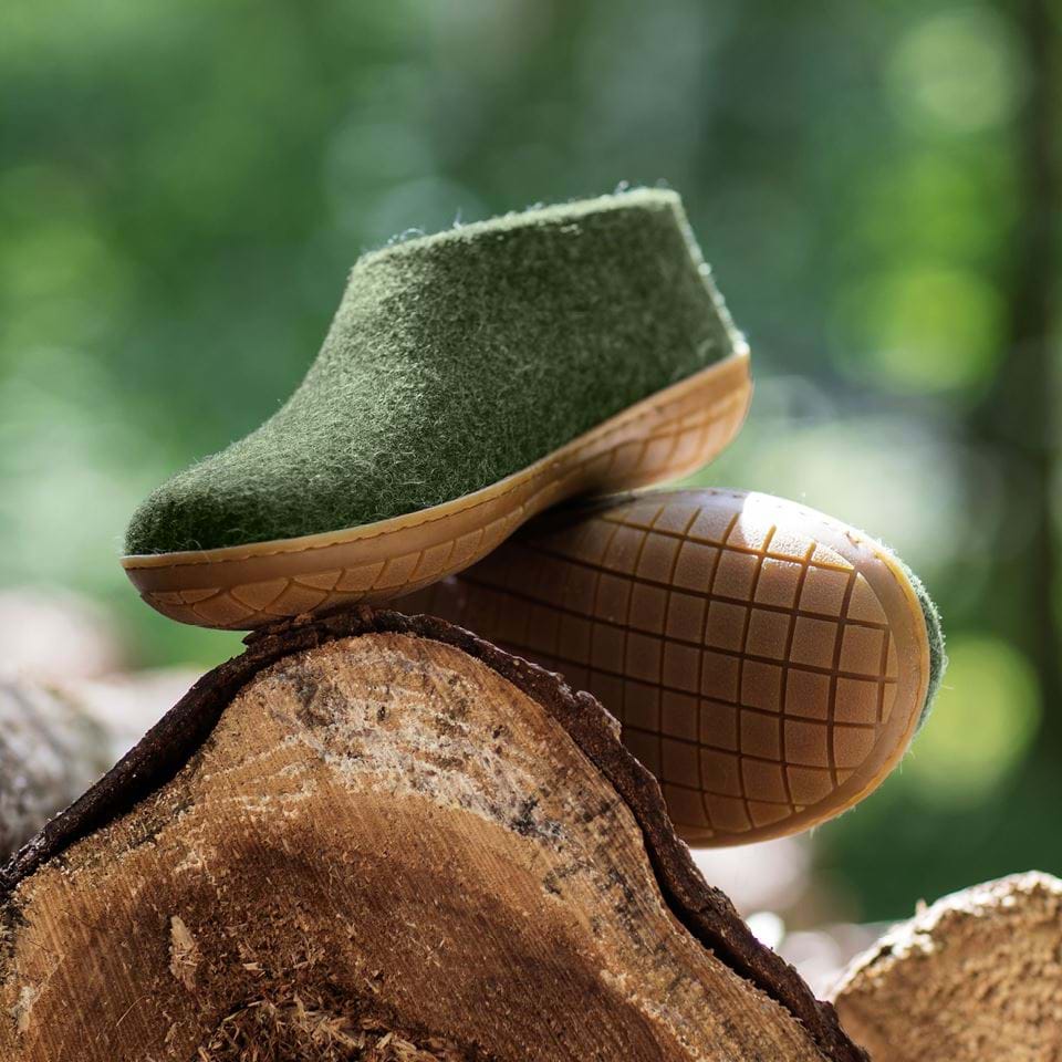 Chaussons laine feutrée