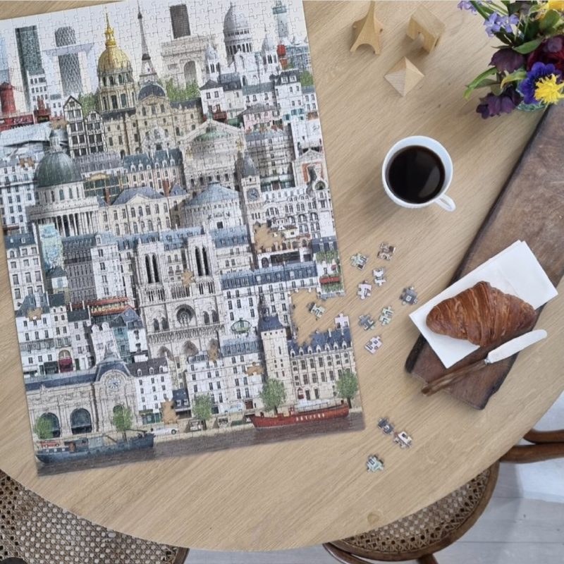 Décoration originale avec le puzzle monuments de Paris | La Petite ...